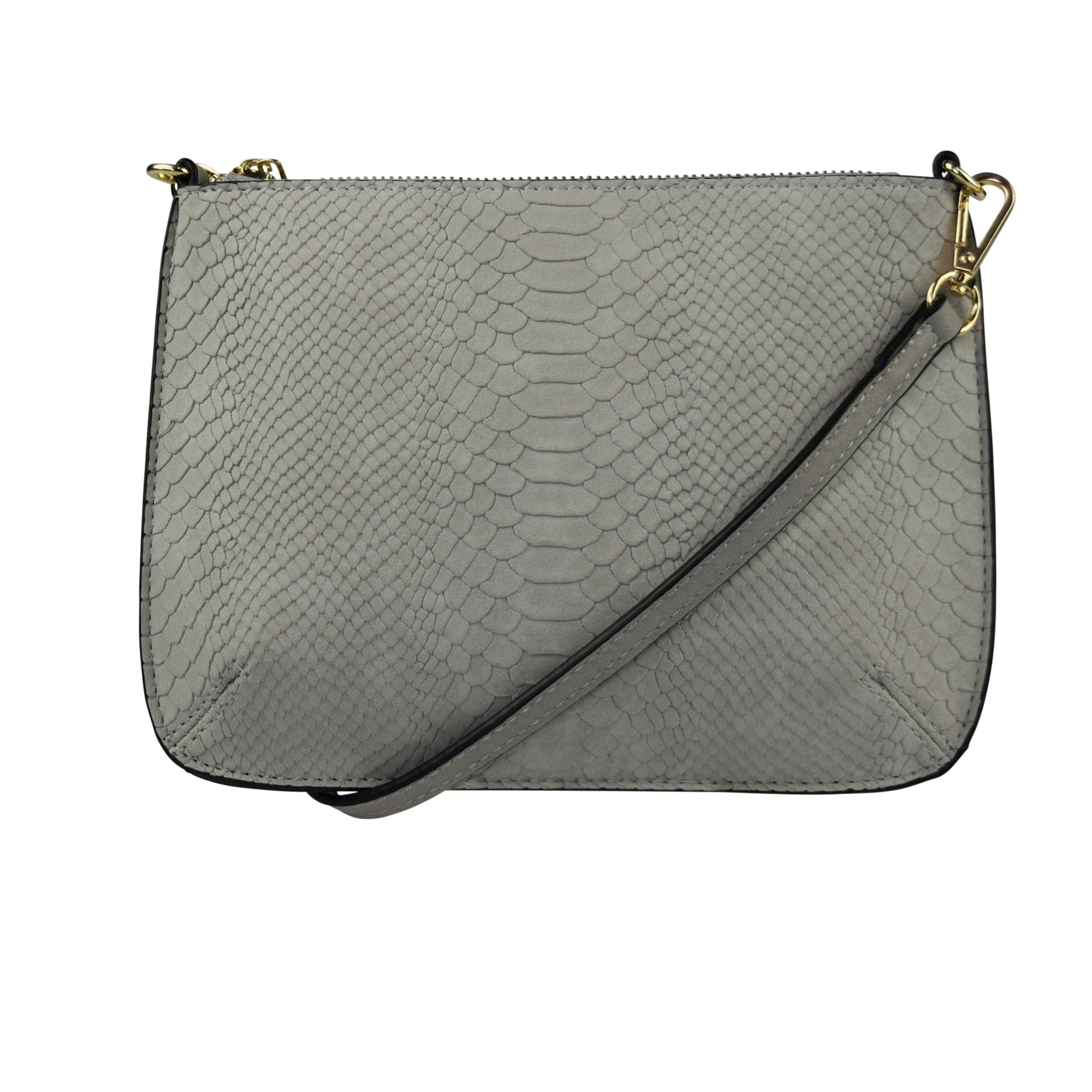 Peta & Jain Brooklyn Grey Python Crossbody Bag / Clutch – Hey Sara